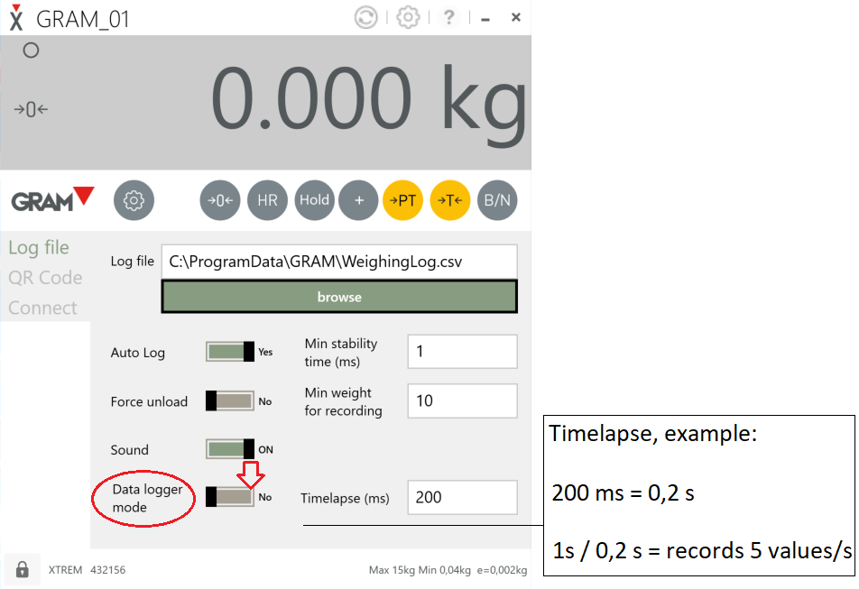 Can I get weight data from the scale at regular intervals? (Data Logging) | Weighing Net